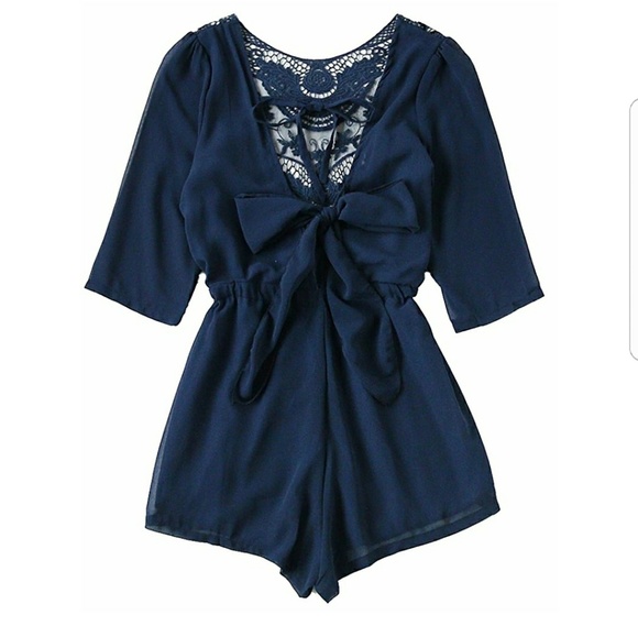 Pants & Jumpsuits | Royal Blue Romper | Poshmark